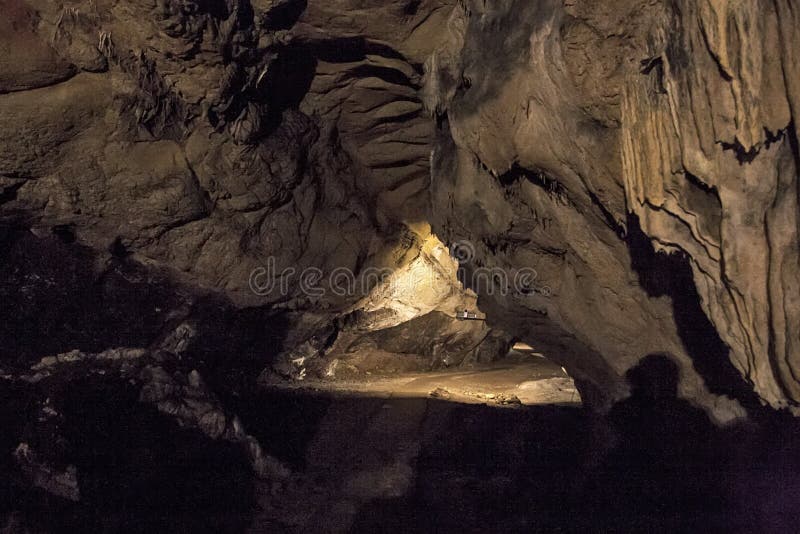 Caves and Cave Formations in the Canyon of the River Stock Image ...