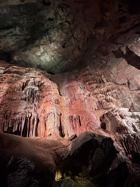 The Caves at Cheddar Gorge stock image. Image of europe - 385773287