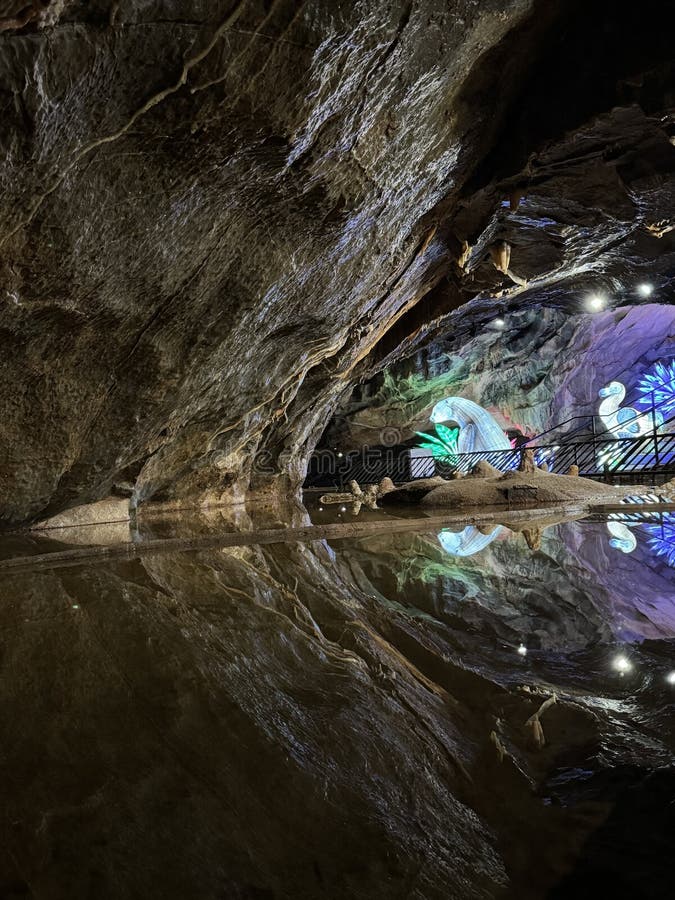 The Caves at Cheddar Gorge stock image. Image of geological - 385773527