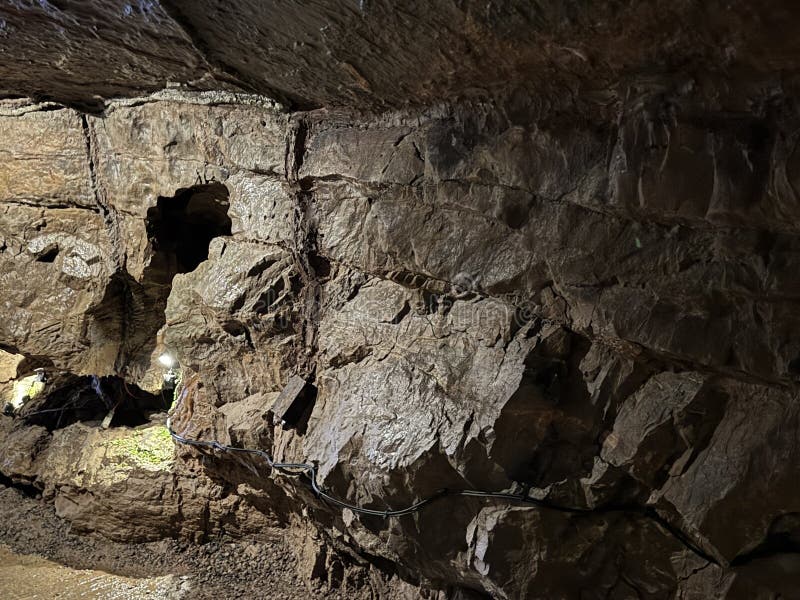 The Caves at Cheddar Gorge stock image. Image of minerals - 385773529