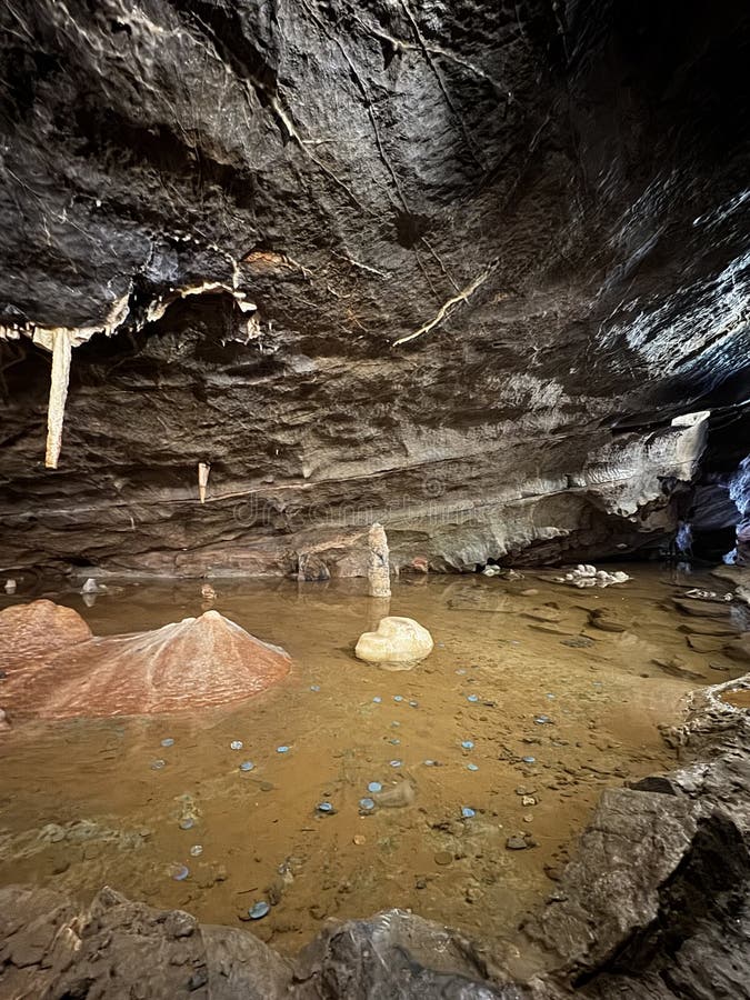 The Caves at Cheddar Gorge stock image. Image of soil - 385773545