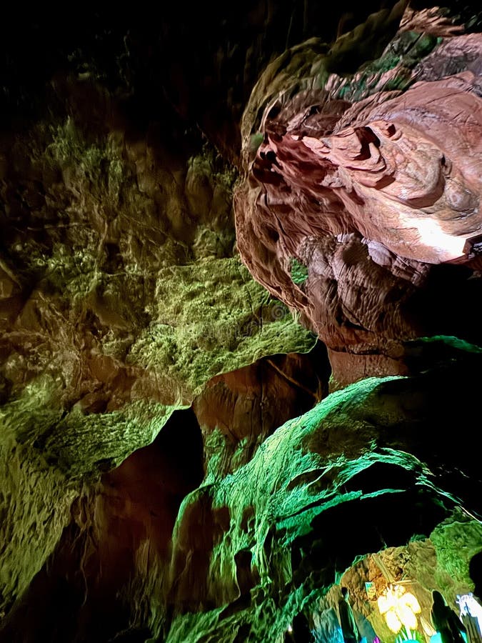 The Caves at Cheddar Gorge stock image. Image of formation - 385773647