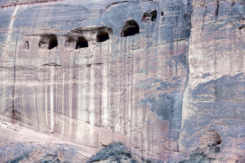 Caves on cliff stock image. Image of ruins, caves, cliff - 92855833