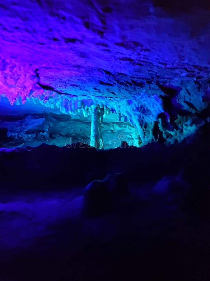Caves at ruby falls stock image. Image of caves, formation - 205230023