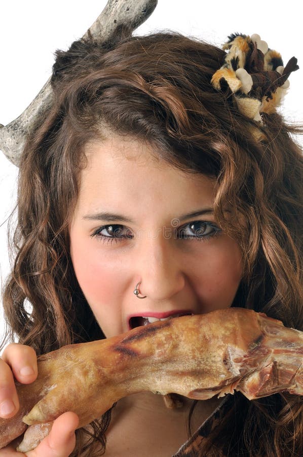 Cavewoman stock image. Image of vital, enjoy, caucasian - 20563311