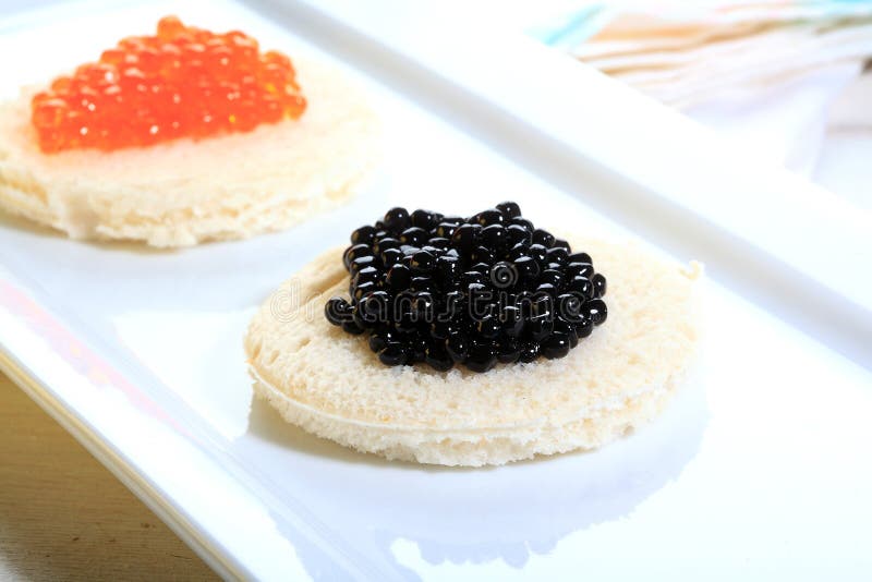 Toasts with Pate and Caviar Stock Image - Image of black, gourmet: 44403977