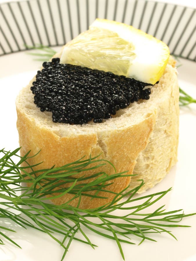 Caviar appetizer, closeup stock image. Image of prepared - 27047255