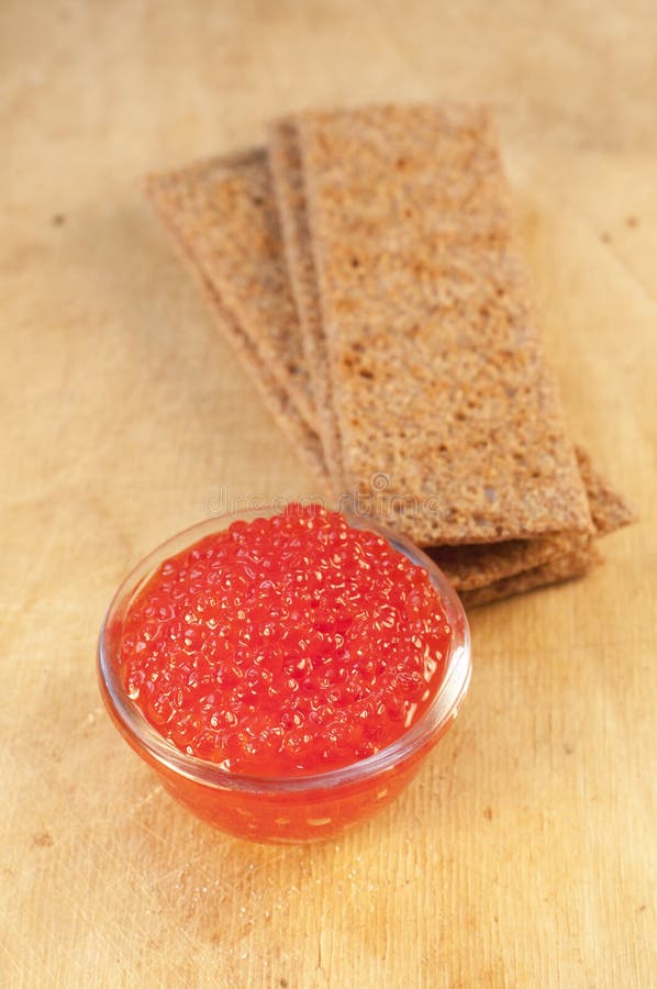 Caviar and bread crisps stock image. Image of dinner - 23281971