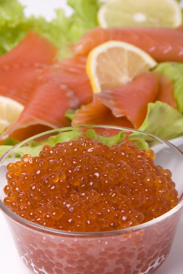 Caviar photo stock. Image du rouge, fond, isolement, orange - 12258254