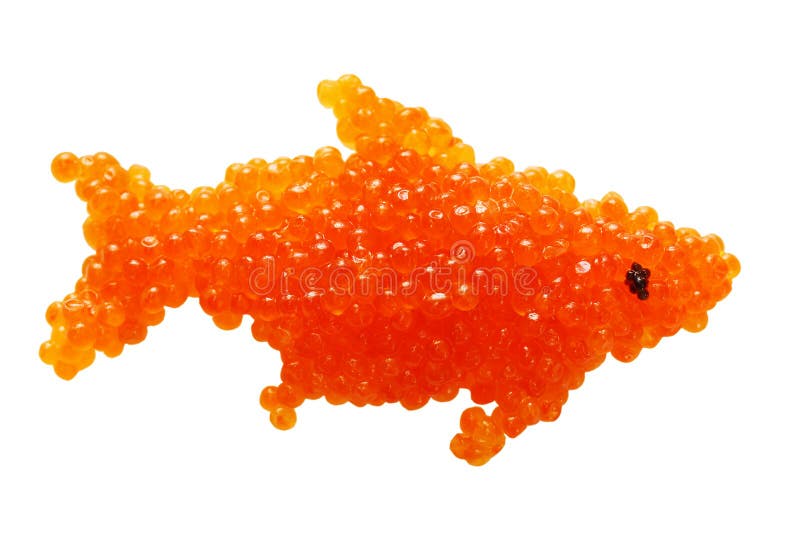 Caviar in the form of fish stock image. Image of protein - 29402947