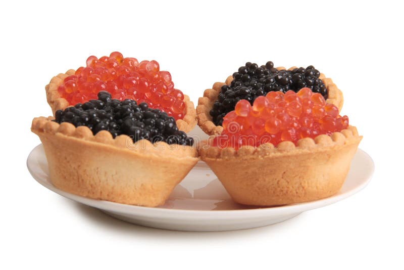 Caviar on plate four stock image. Image of loaf, lunch - 89744473