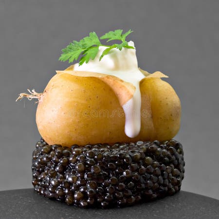 Caviar Potato stock image. Image of caviar, fresh, gastronomy - 14878885