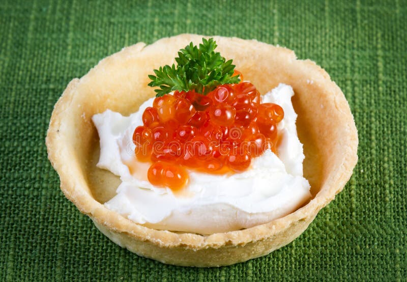 Caviar snack stock image. Image of ingredient, green - 40521803