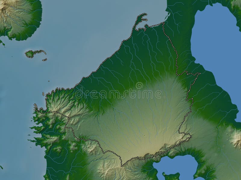 Cavite, Philippines. Physical. No Legend Stock Illustration ...