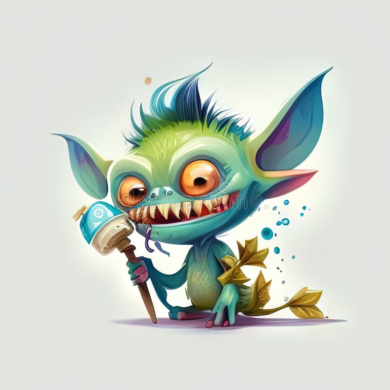 Cavity Goblin, Mischievous Creature that Causes Cavities and Tooth ...