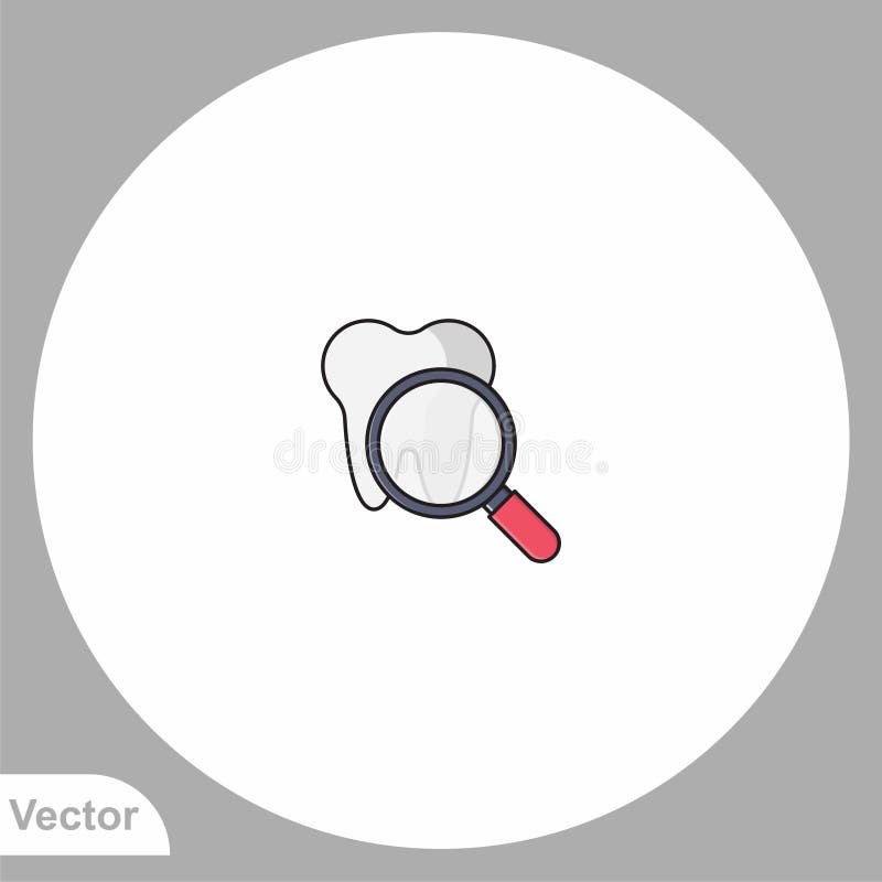 Cavity Vector Icon Sign Symbol Stock Vector - Illustration of human ...