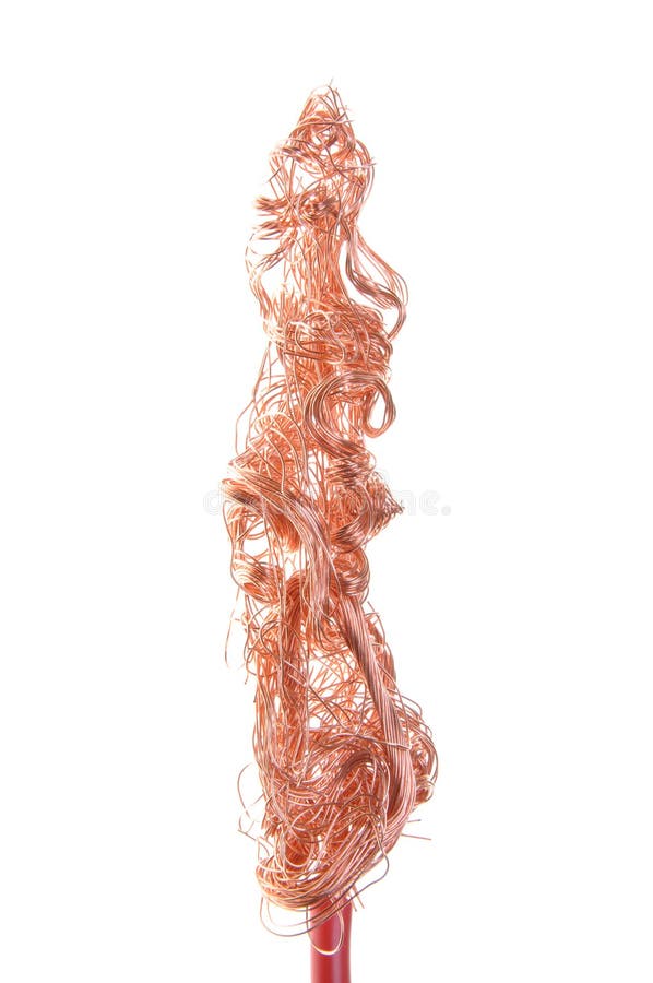 Cavo di rame puro fotografia stock. Immagine di metallo - 164151772