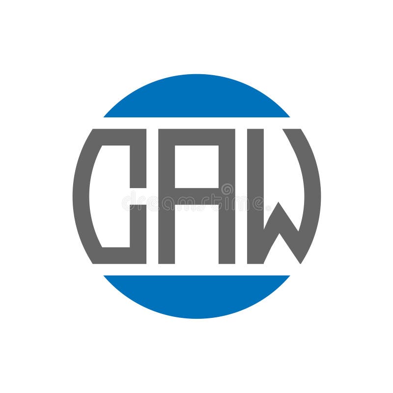 CAW Letter Logo Design on White Background. CAW Creative Initials ...