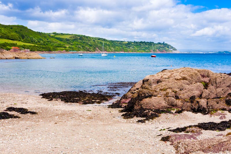 Kingsand Beach Cornwall England United Kingdom on the Rame Peninsula ...