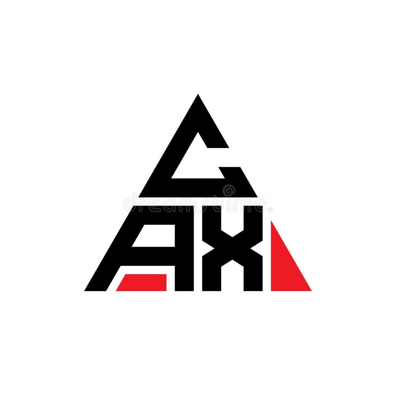CAX Triangle Letter Logo Design with Triangle Shape. CAX Triangle Logo ...