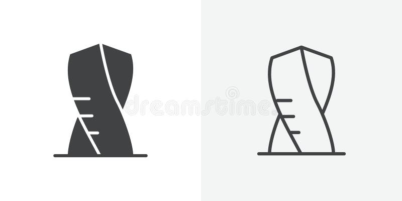 Cayan Tower Icon Flat and Simple Set Design Stock Vector - Illustration ...