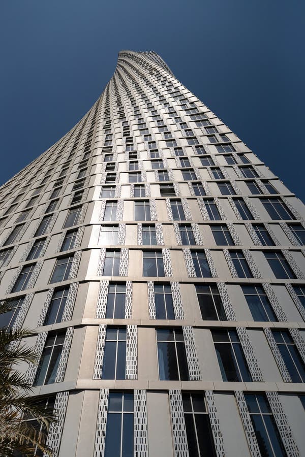Cayan Tower or Infinity Tower in Dubai, the Facade of the Building ...