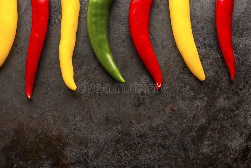 Tri-colour Chilli Croissant Stock Photo - Image of spicy, butter: 286399978