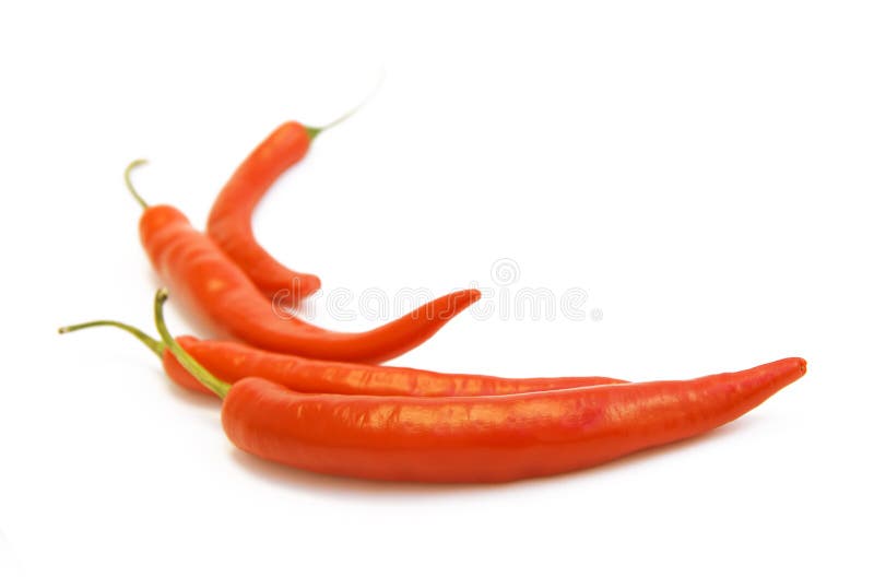 Cayenne Lumineux-rouge D'isolement Image stock - Image du culture ...