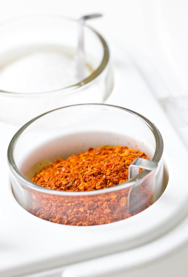 Cayenne Pepper in Container. Stock Photo - Image of herbs, organic ...