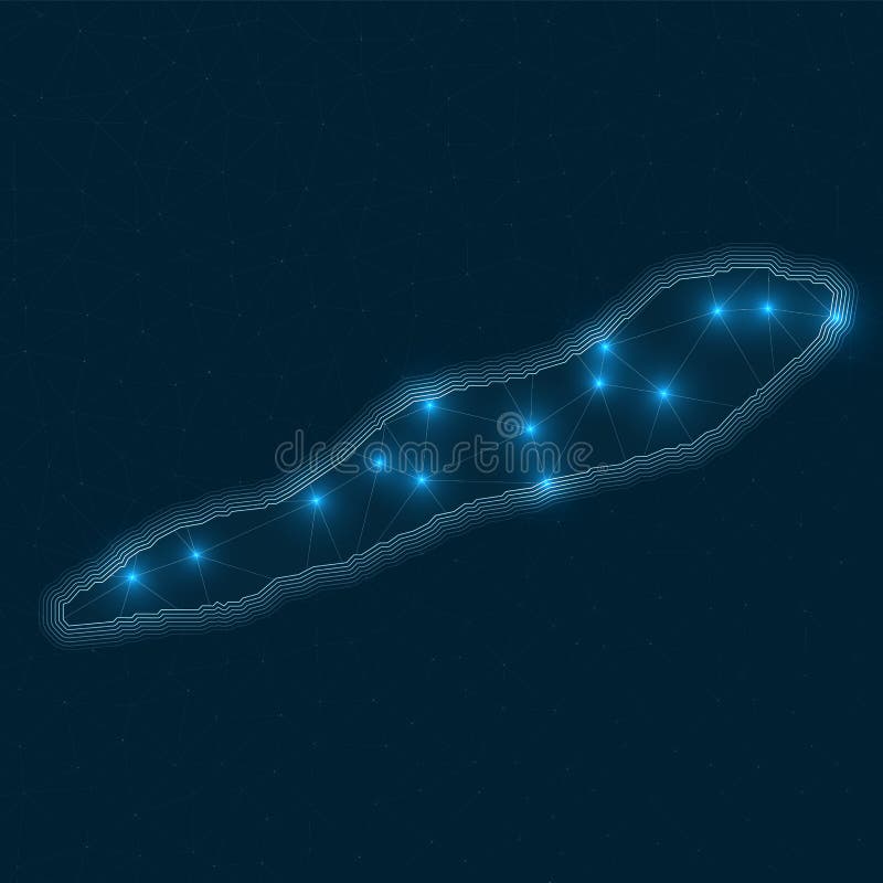 Cayman Brac network map. stock vector. Illustration of network - 233868583