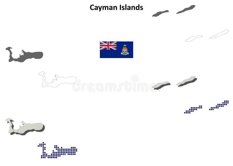 Cayman Islands Map Outline Stock Illustrations – 391 Cayman Islands Map ...