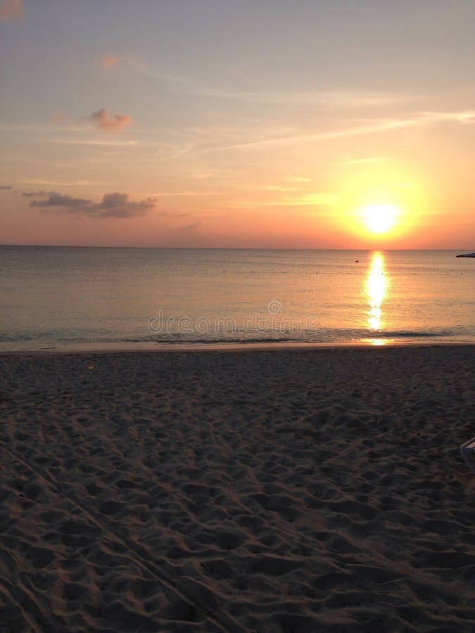 Cayman sunset stock photo. Image of mile, cayman, setting - 48251990