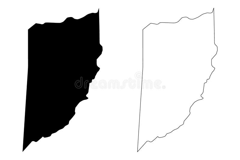Cayo District Belize, Districts of Belize Map Vector Illustration ...