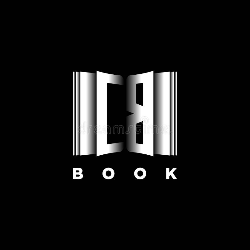 CB Monogram Book Shape Style Stock Vector - Illustration of lettering ...