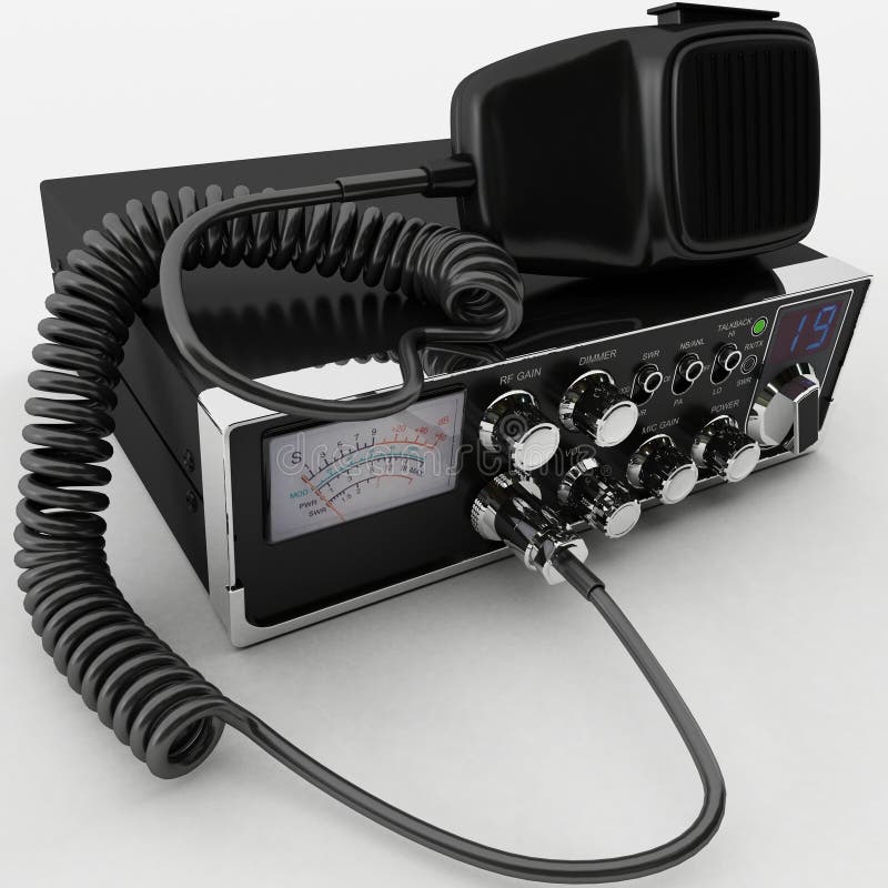 CB Radio stock illustration. Illustration of signal, meter - 13043693