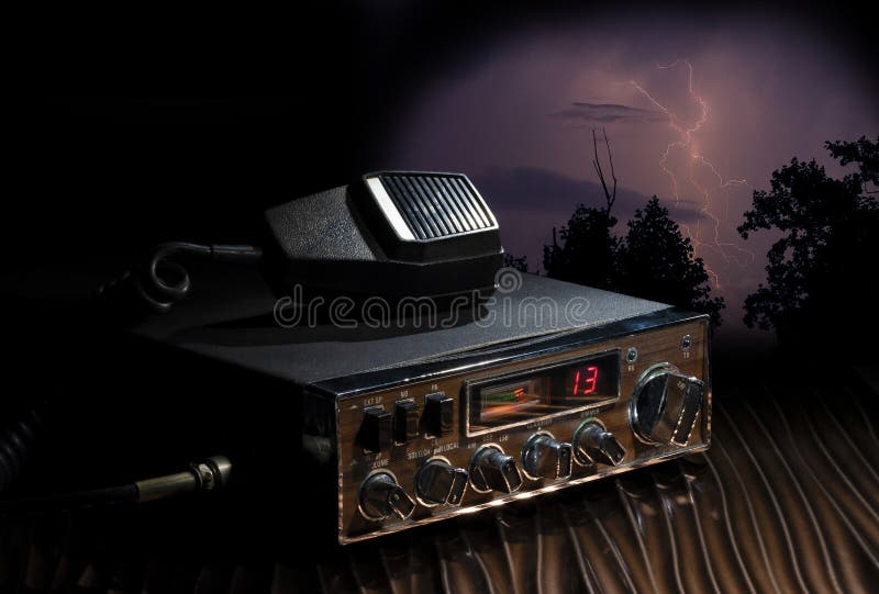 CB Radio on Channel 14 As a Storm Approaches Stock Photo - Image of ...