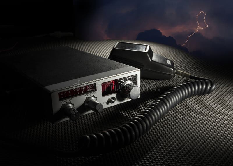 CB Radio on Channel 7 As a Storm Approaches Stock Image - Image of ...
