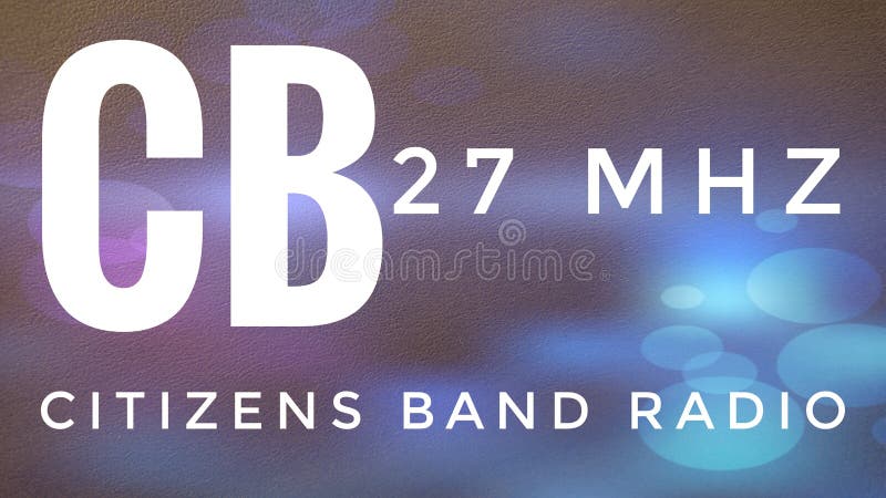 CB Radio 27mhz Transmission Abstract Background Stock Illustration ...