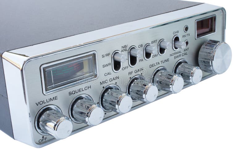 CB radio stock illustration. Illustration of dials, grey - 41151797