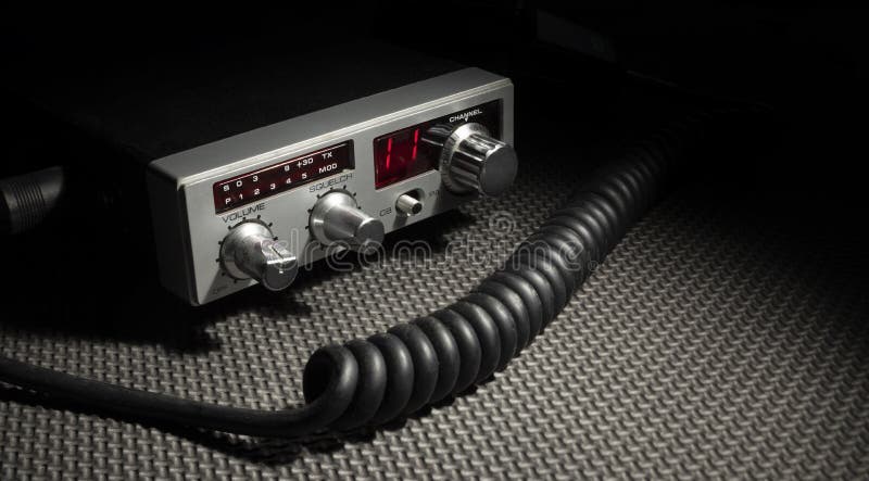 CB Radio Ready To Transmit on Channel 11 Stock Image - Image of mike ...