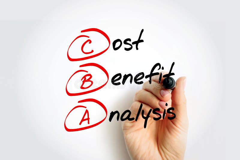 CBA - Cost-benefit Analysis Acronym with Marker, Business Concept ...