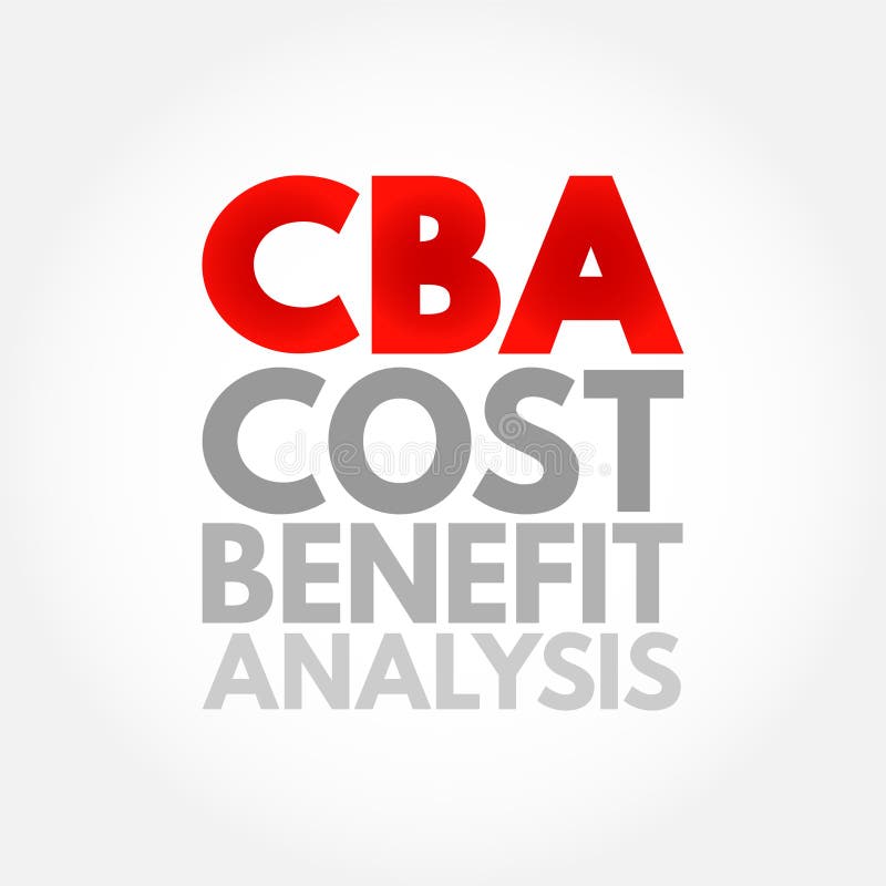 Cba Cost Benefit Analysis Systematic Approach Stock Illustrations – 8 ...