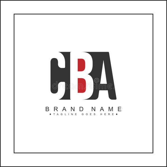 CBA Initials Logo - Vector Logo Template for Initial Letters C, B and a ...