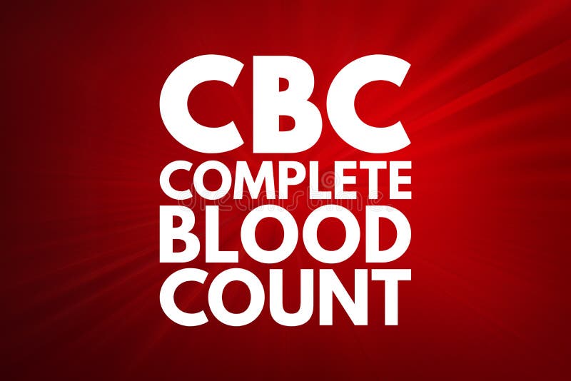 CBC - Complete Blood Count. Health Care. Blood Test. Vector Stock ...
