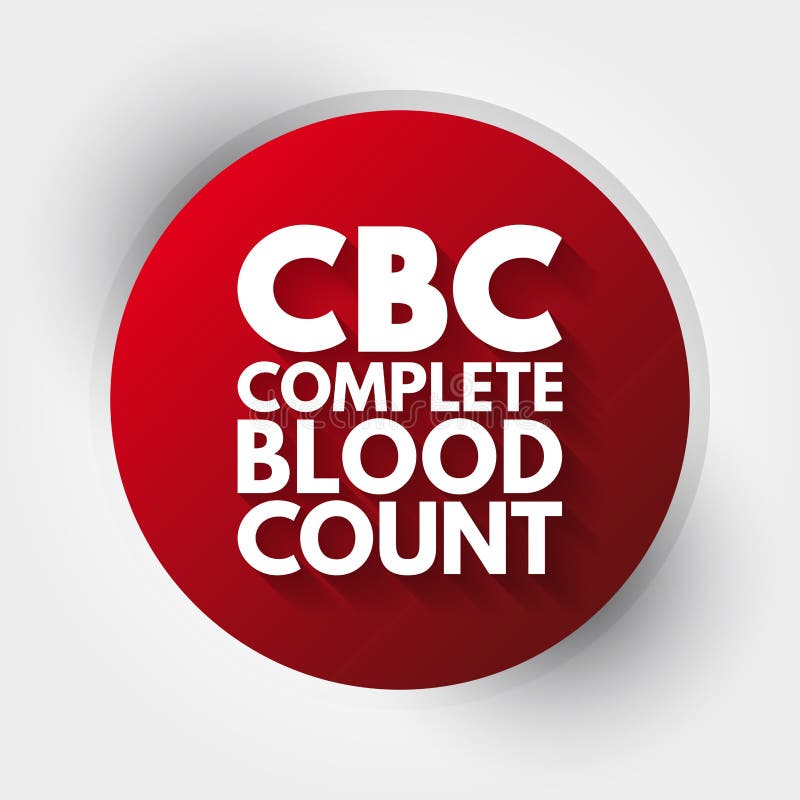 CBC - Complete Blood Count. Health Care. Blood Test. Vector Stock ...
