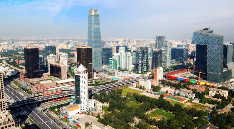 CBD-Beijing city Skyline stock image. Image of central - 14475595