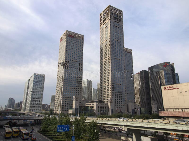 The CBD Building , Beijing Skyline Editorial Image - Image of economy ...