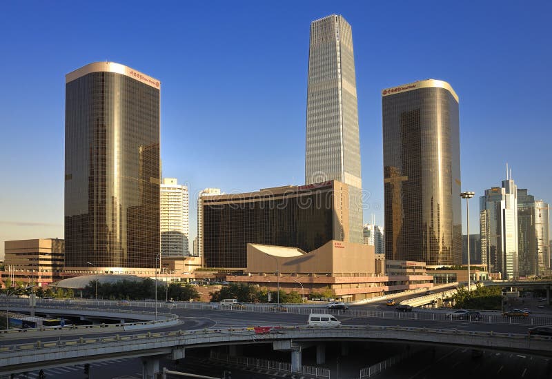 The CBD Building , Beijing Skyline Editorial Image - Image of central ...