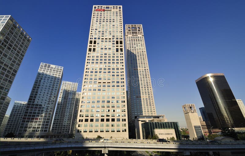 The CBD Building , Beijing Skyline Editorial Image - Image of estate ...