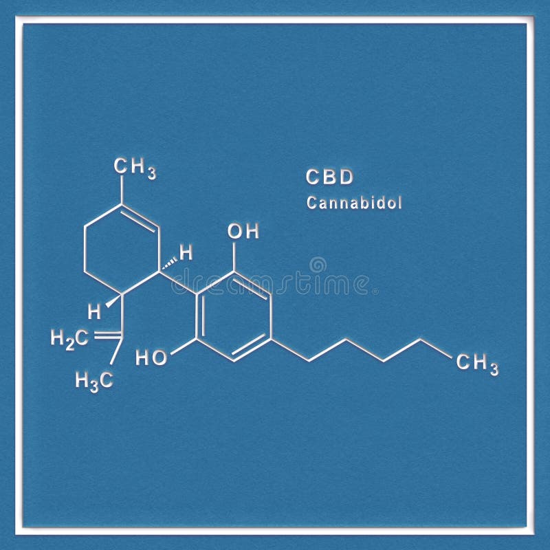 Cbd Cannabidiol Structural Chemical Formula Stock Photos - Free ...